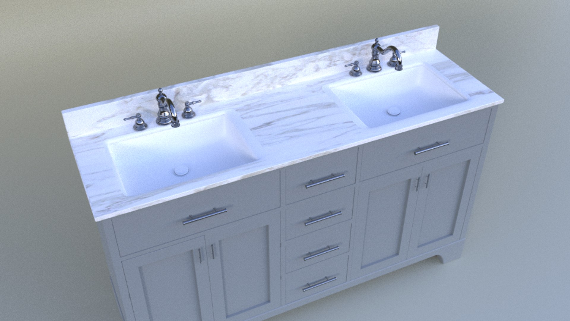 3D Model Vanity Bathroom - TurboSquid 1353795