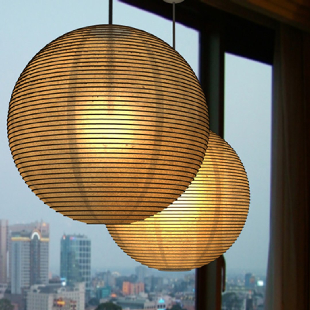 3d 3ds paper lamp light