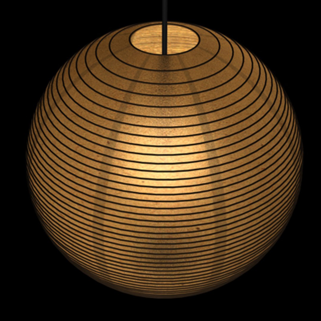 3d 3ds paper lamp light