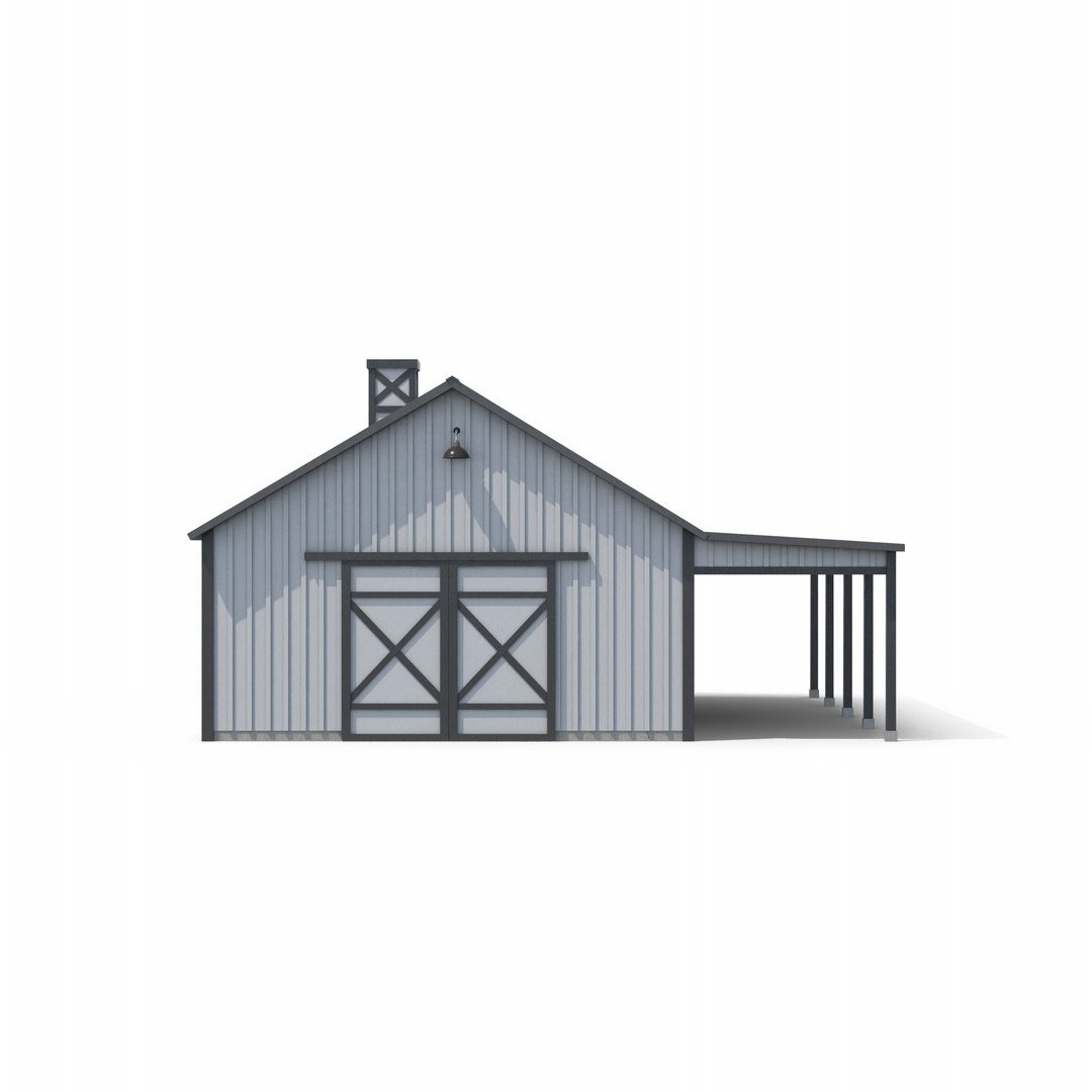 Farm Barn Model - TurboSquid 2290623