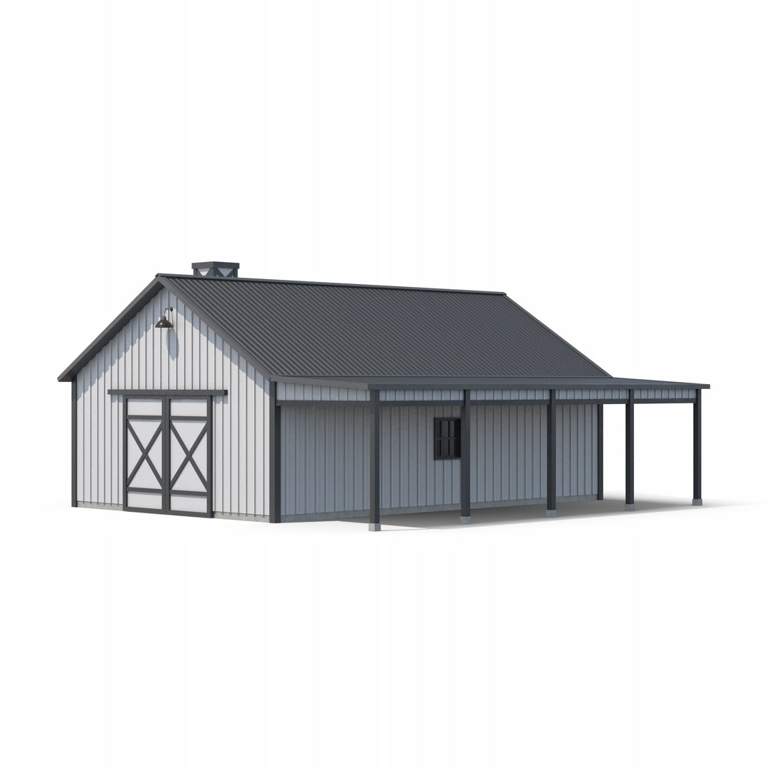 Farm Barn Model - TurboSquid 2290623