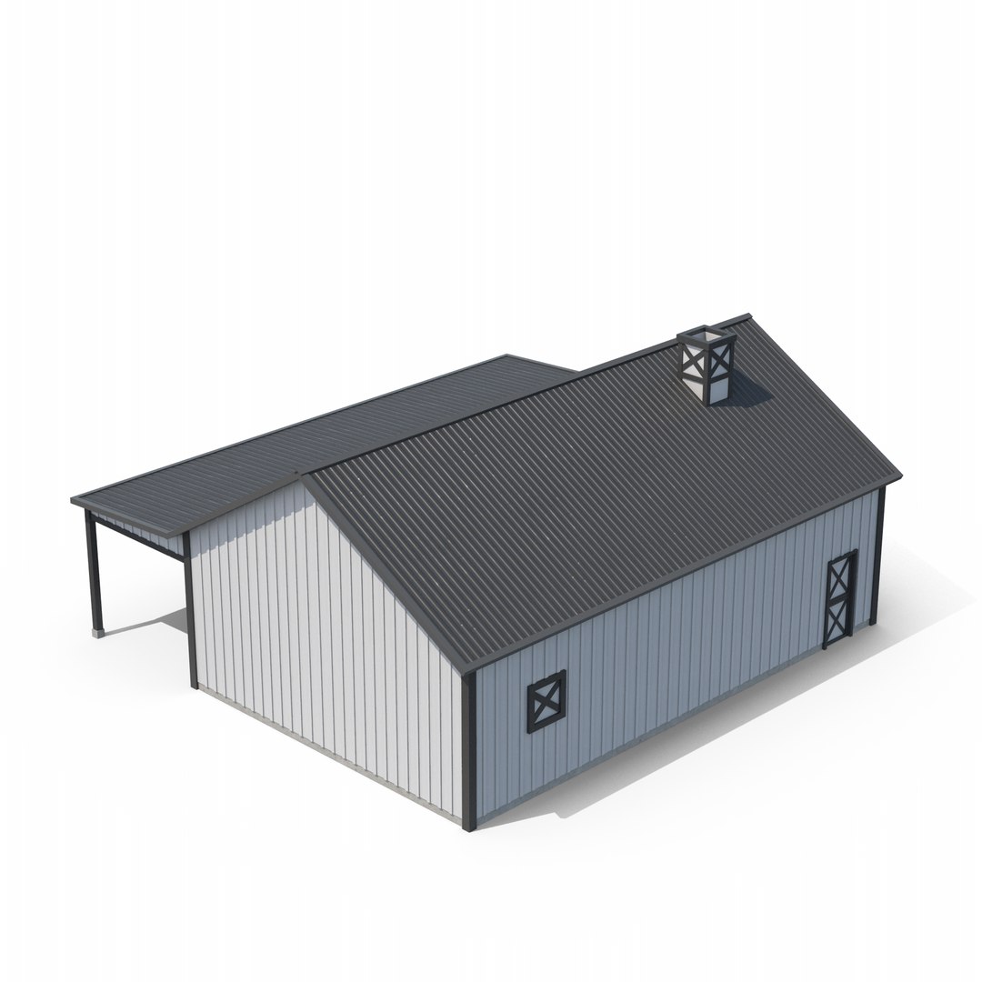Farm Barn Model - TurboSquid 2290623