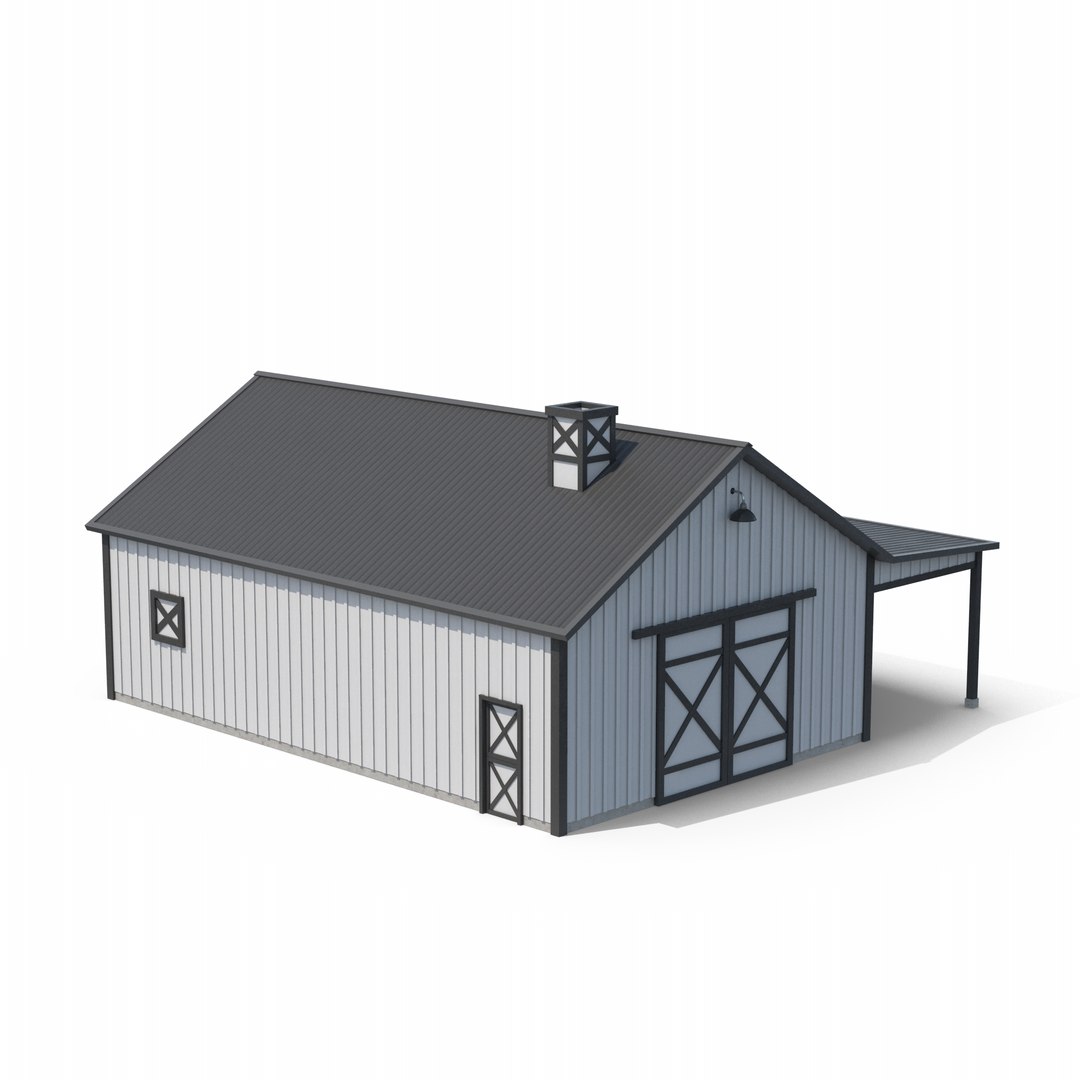 Farm Barn Model - TurboSquid 2290623