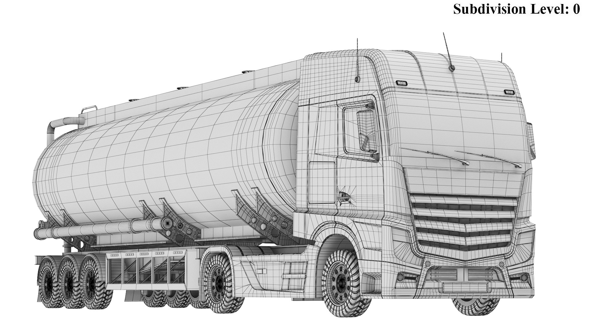 Detailed Tank Truck 3D Model - TurboSquid 2281506