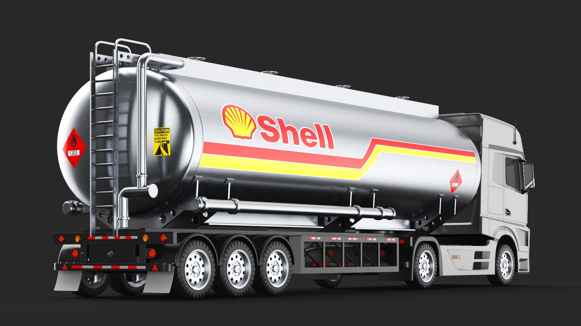 Detailed Tank Truck 3D Model - TurboSquid 2281506
