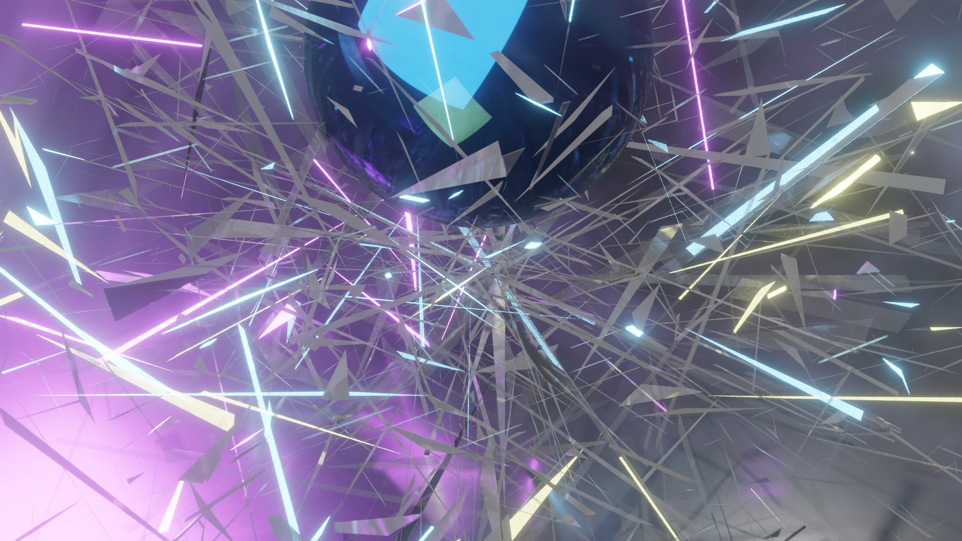 Glass Shatter Around Sphere Animated Model - TurboSquid 1774122