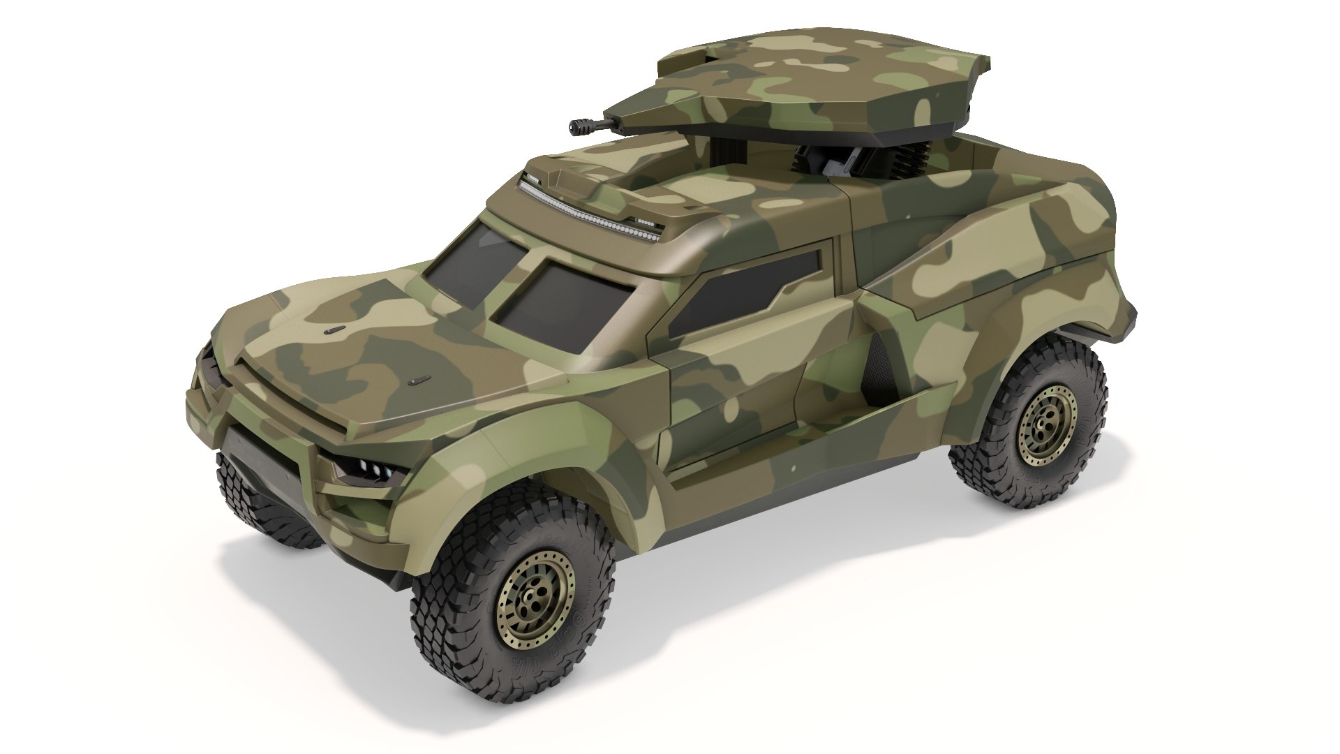3D Military Interceptor Vehicle In Camouflage Model - TurboSquid 2323219