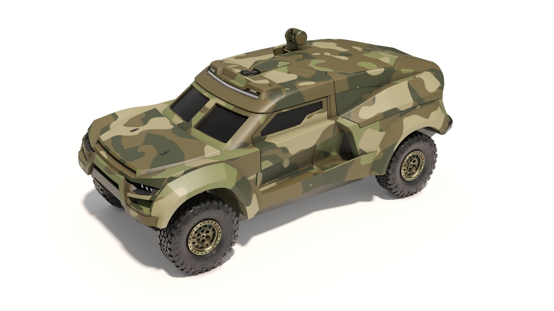 3D Military Interceptor Vehicle In Camouflage Model - TurboSquid 2323219