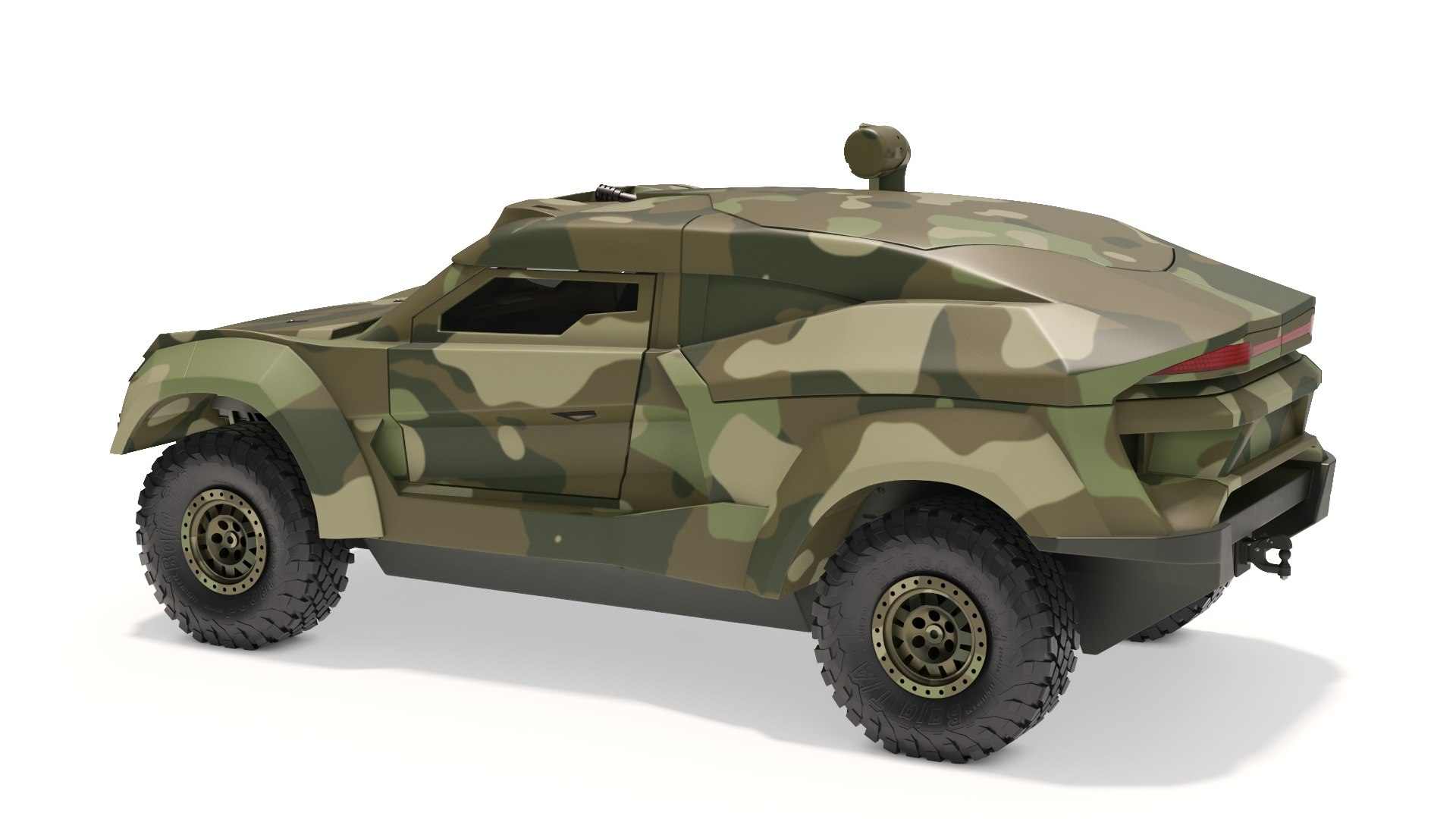 3D Military Interceptor Vehicle In Camouflage Model - TurboSquid 2323219