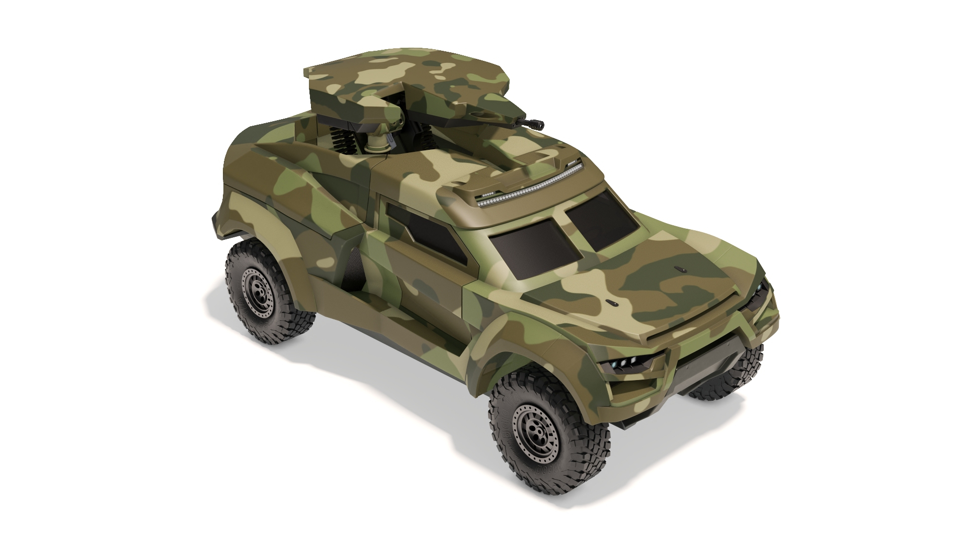 3D Military Interceptor Vehicle In Camouflage Model - TurboSquid 2323219