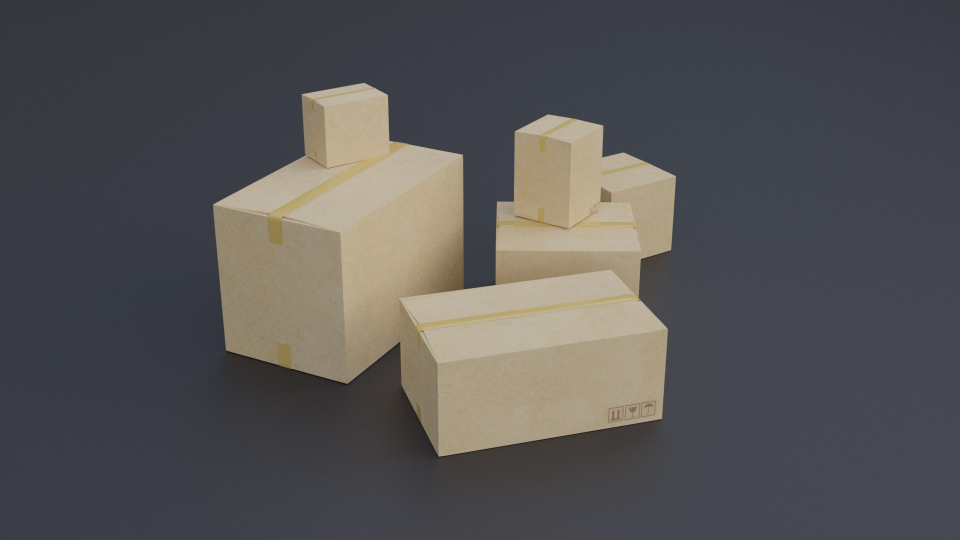 3D Packaging Boxes Carton - TurboSquid 2285217