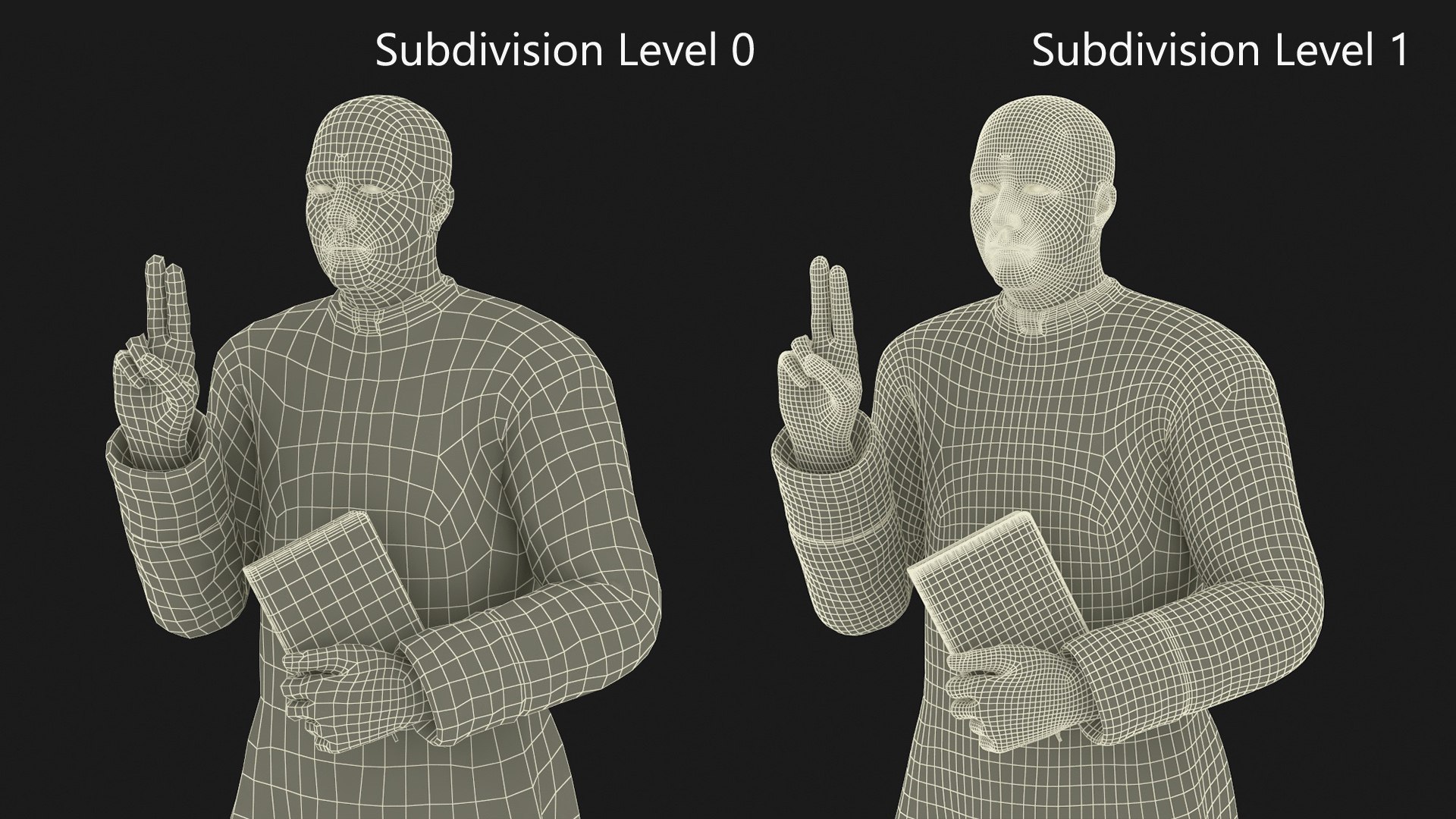 3D Catholic Priest With Holy Bible - TurboSquid 2321497