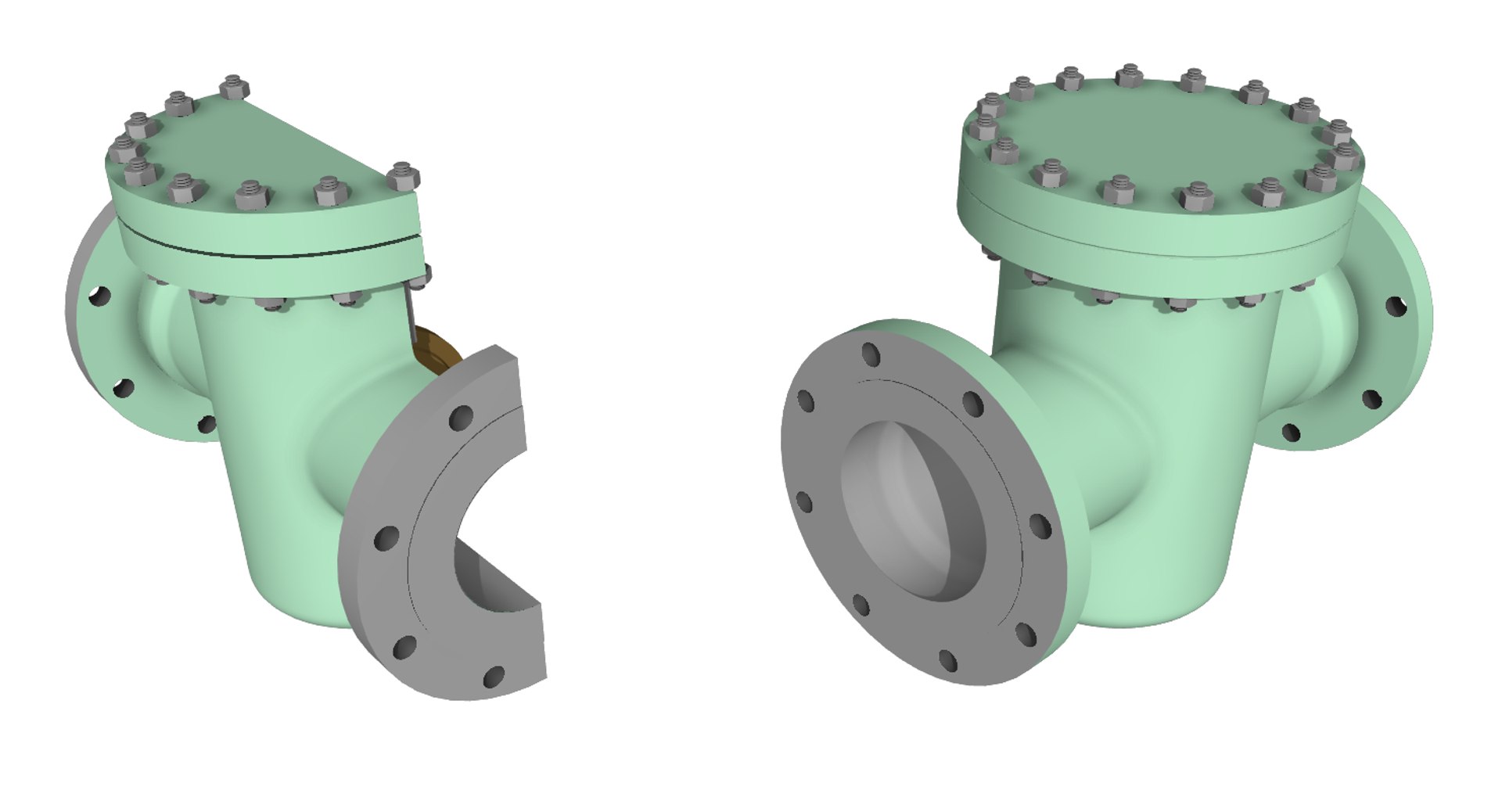 Non-return Valve 2 3d Max