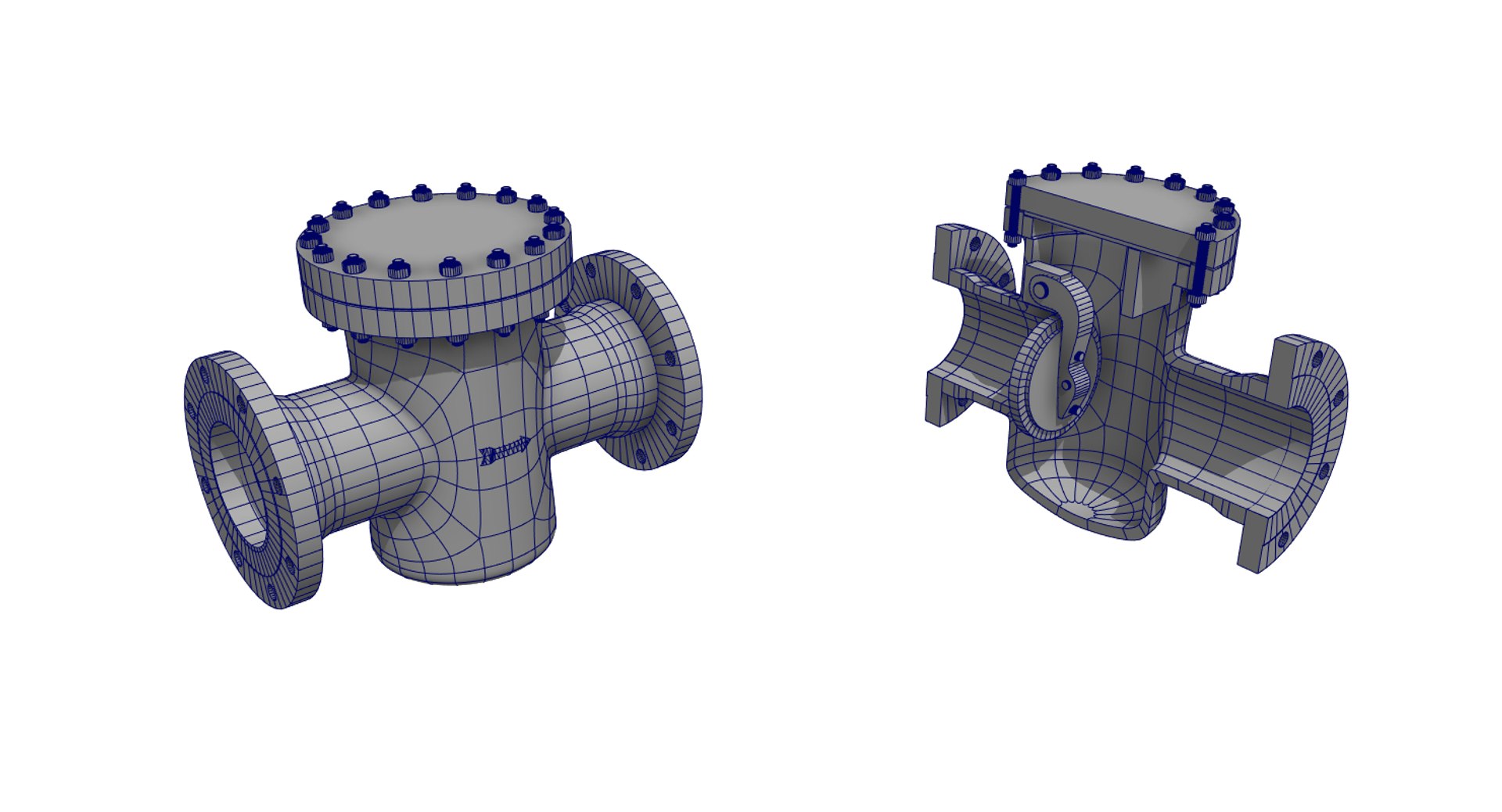 Non-return Valve 2 3d Max