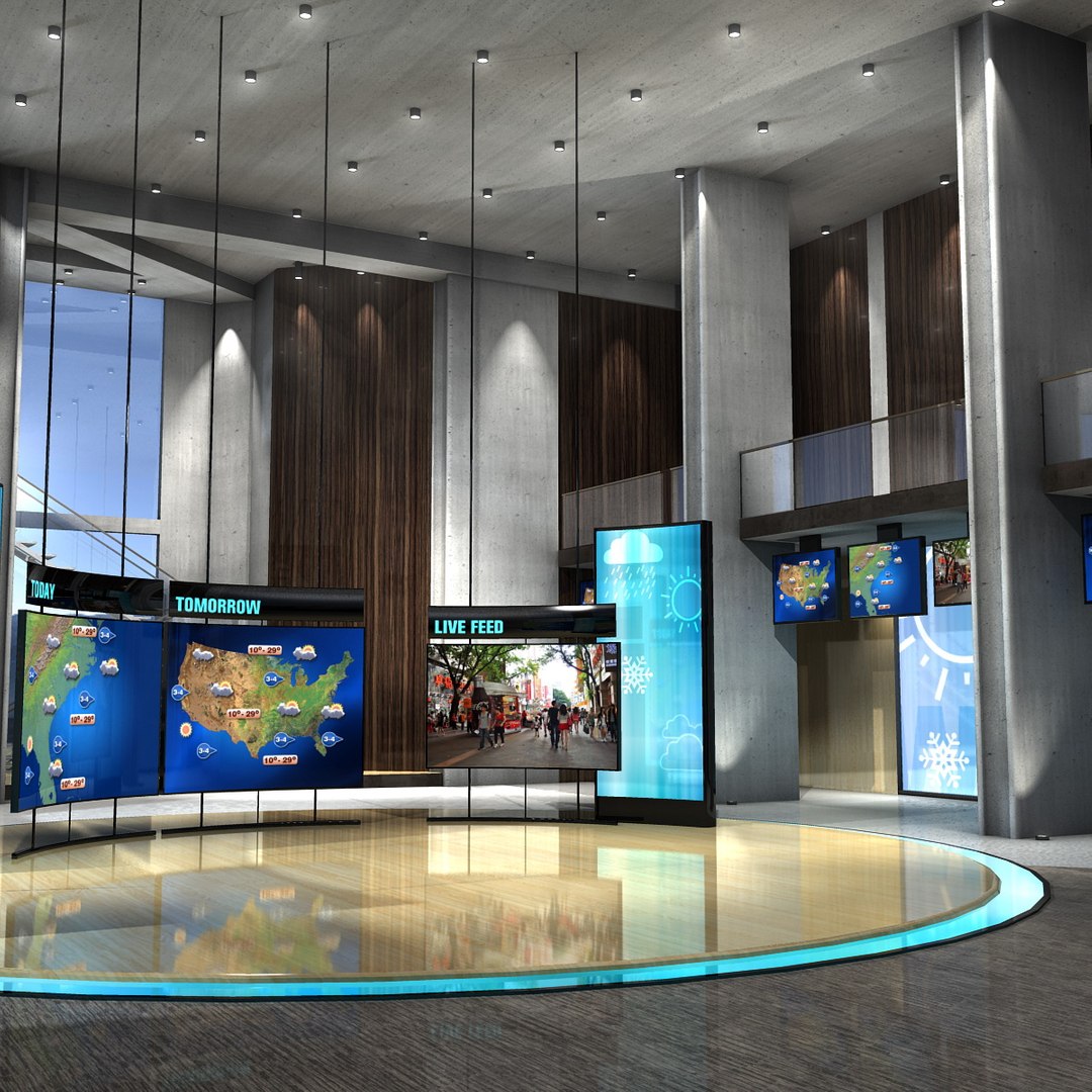 3d Max Virtual Set Weather Studio