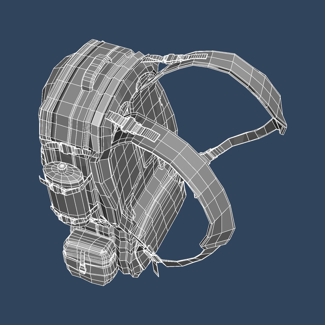3d Soldier Backpack Model