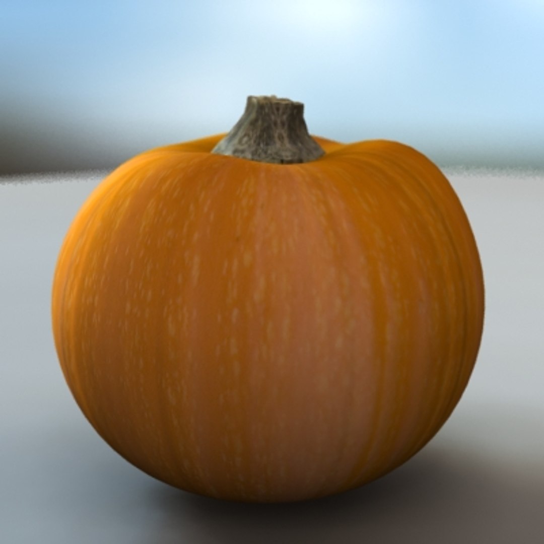 3d model pumpkin