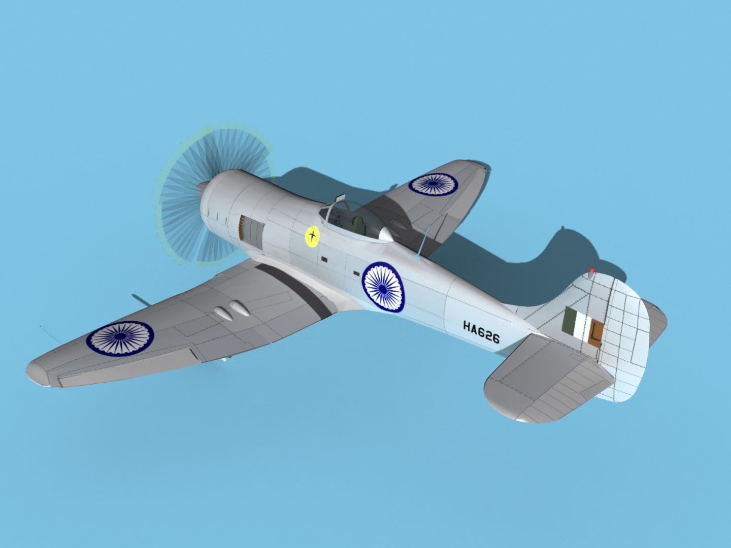 3D model propeller hawker tempest - TurboSquid 1489318