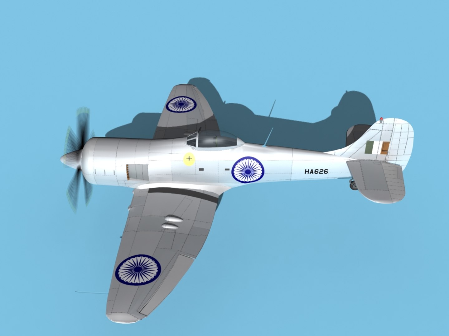 3D model propeller hawker tempest - TurboSquid 1489318