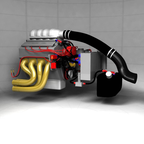 modelo 3d Pro Stock Drag Racing Engine - TurboSquid 1341559
