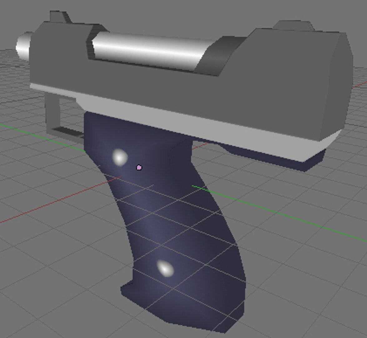 free guns pistol 3d model