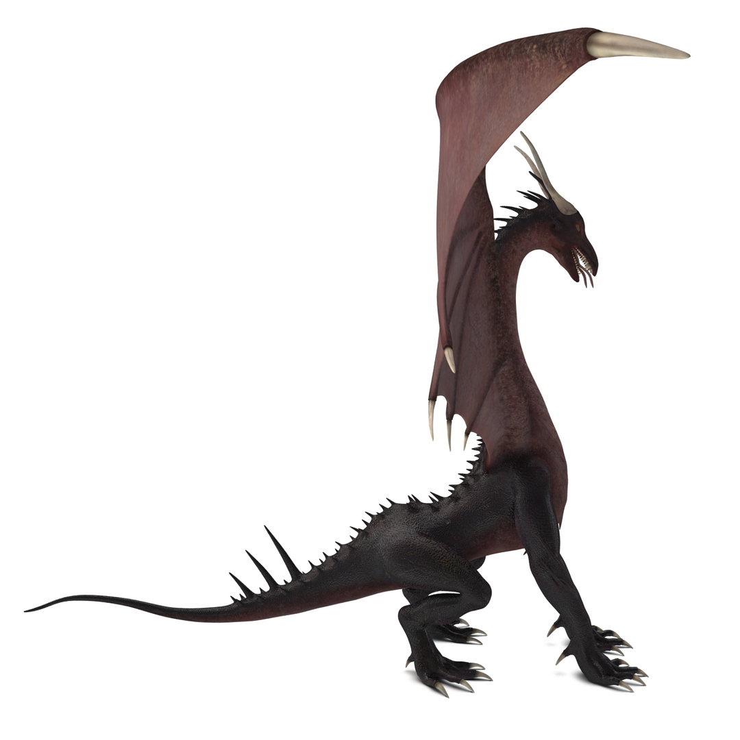 dragon 3 rigged 3d max