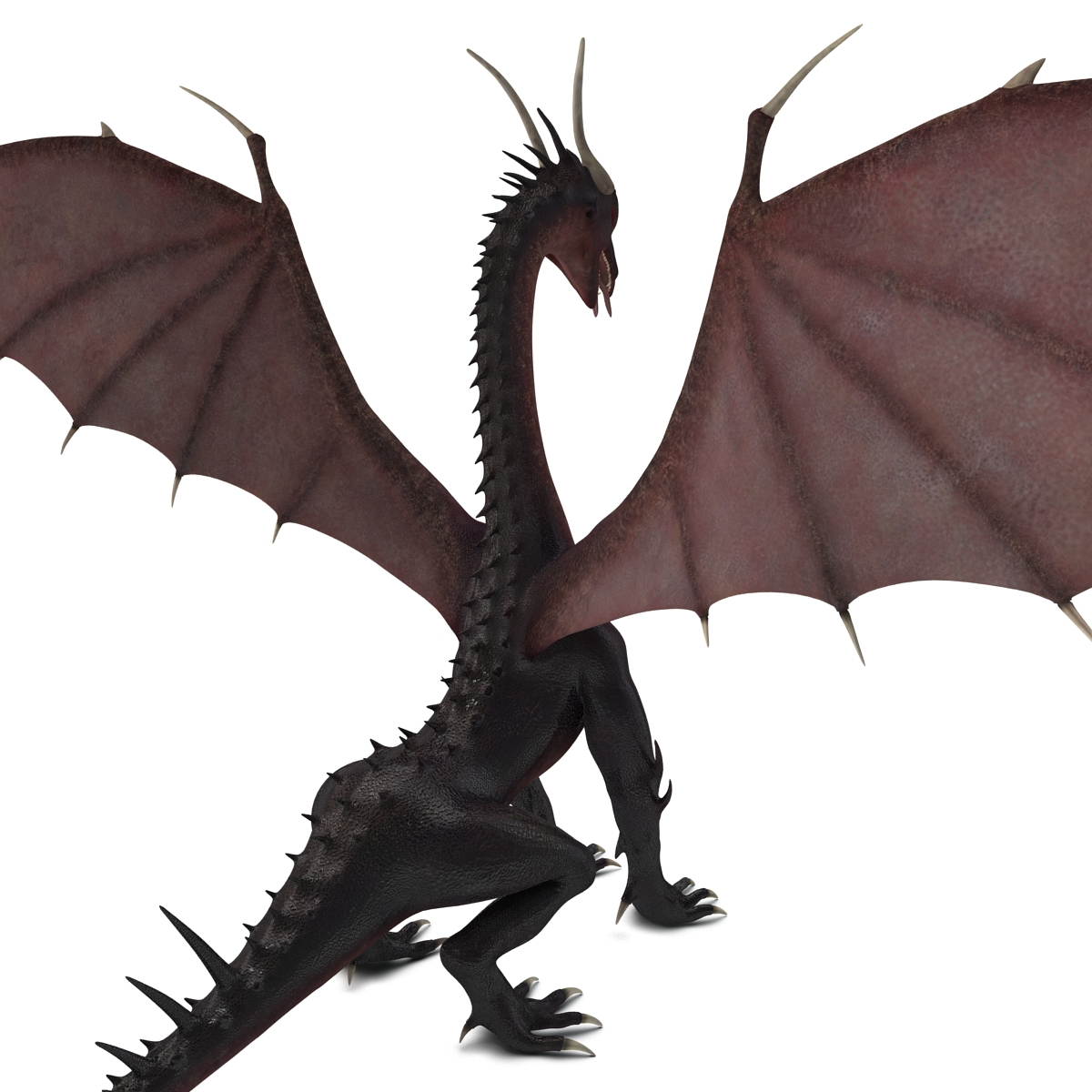 dragon 3 rigged 3d max