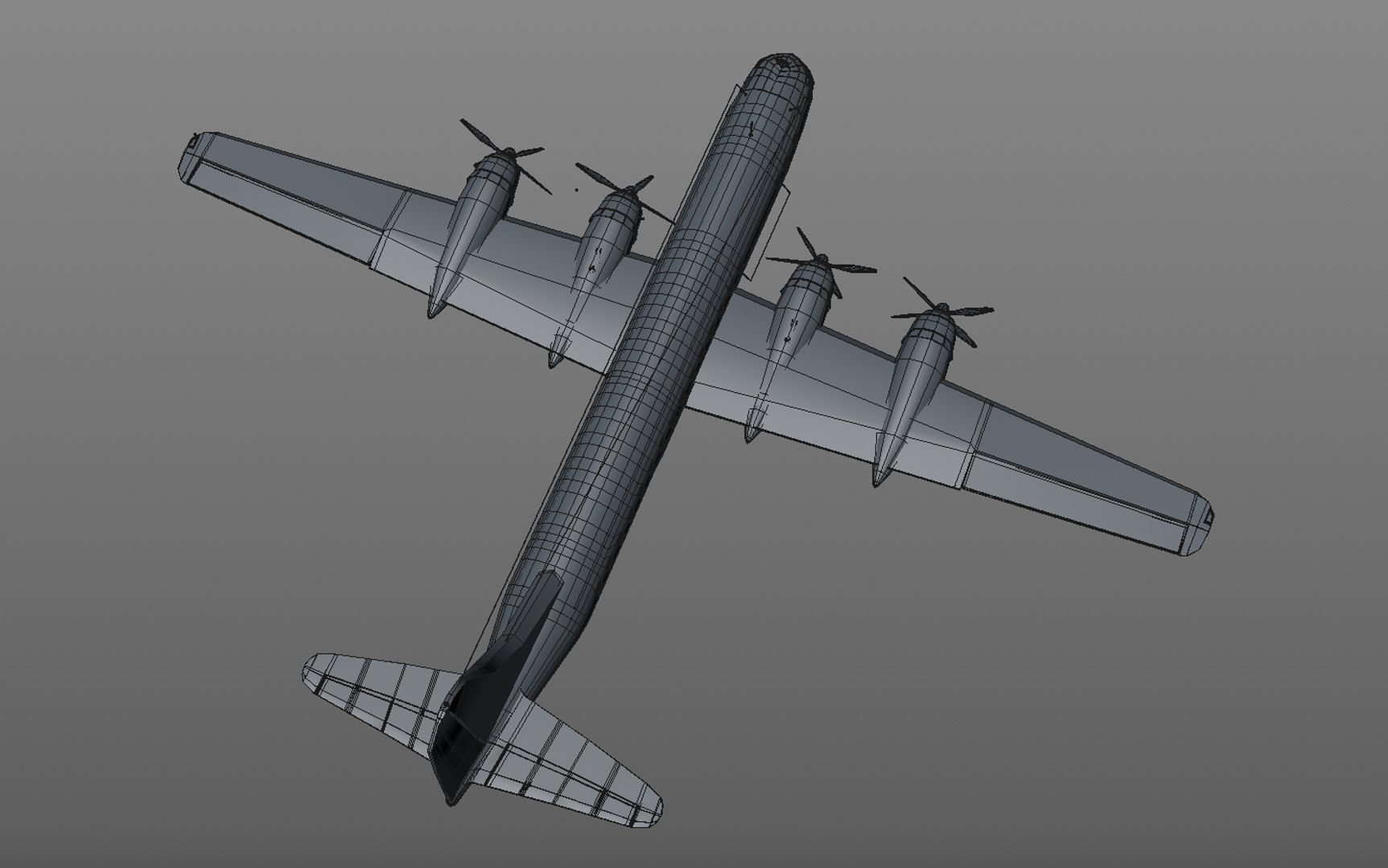 Boeing 377 Stratocruiser Transocean 3D - TurboSquid 1448080
