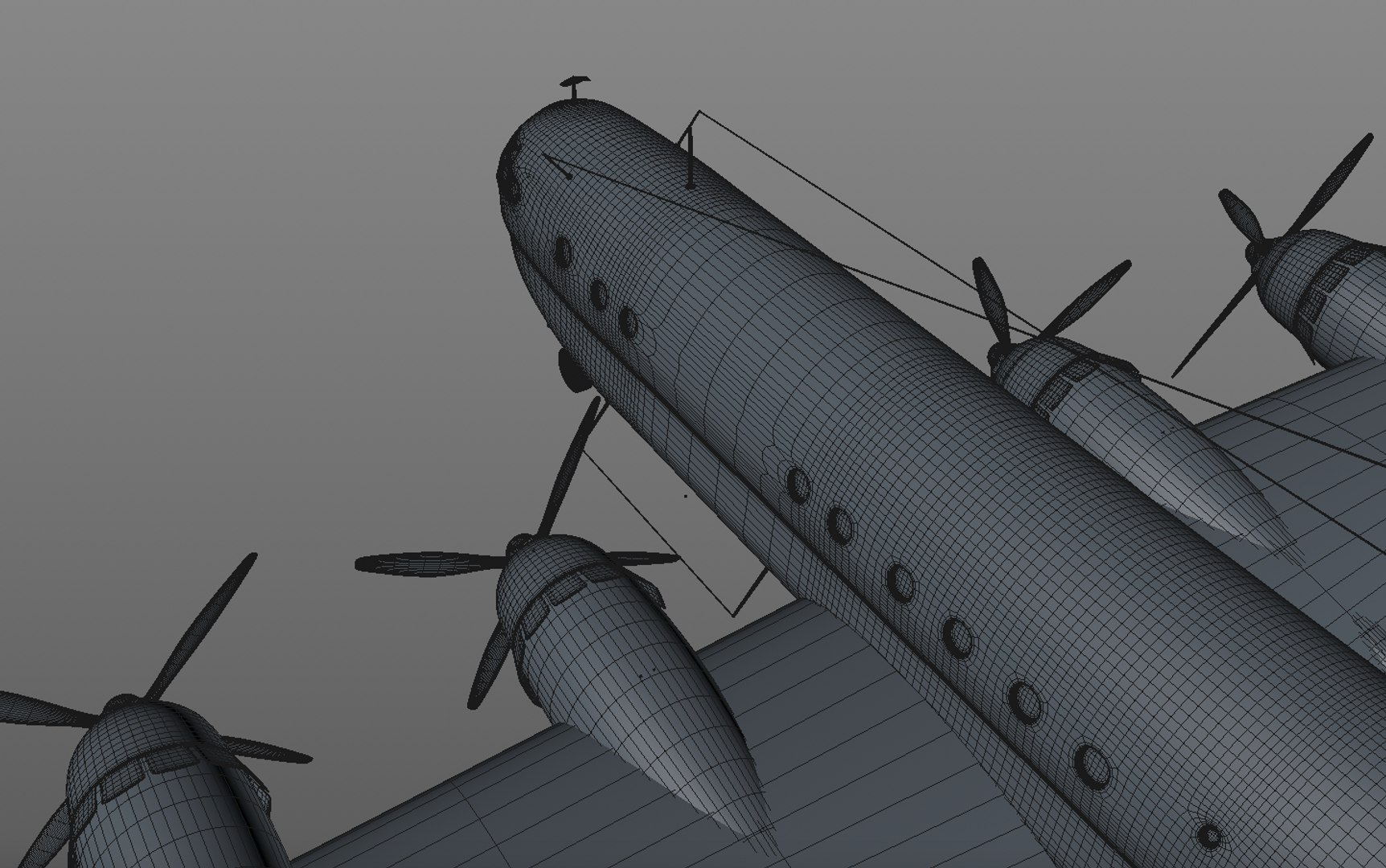 Boeing 377 Stratocruiser Transocean 3D - TurboSquid 1448080