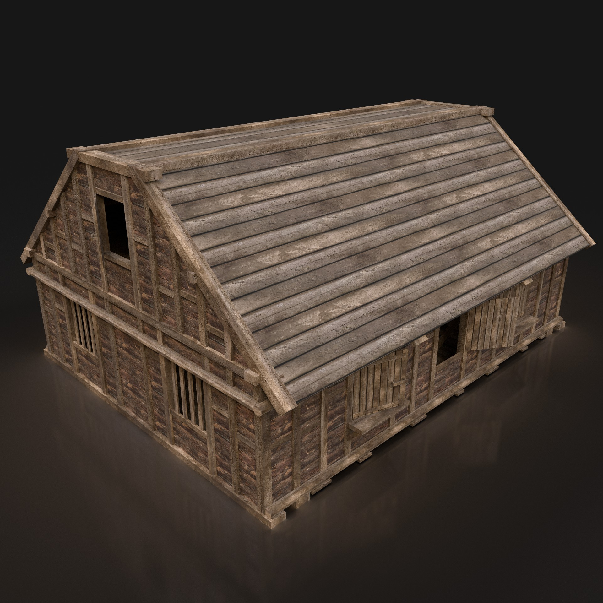 3D 30 enterable medieval houses - TurboSquid 1490132