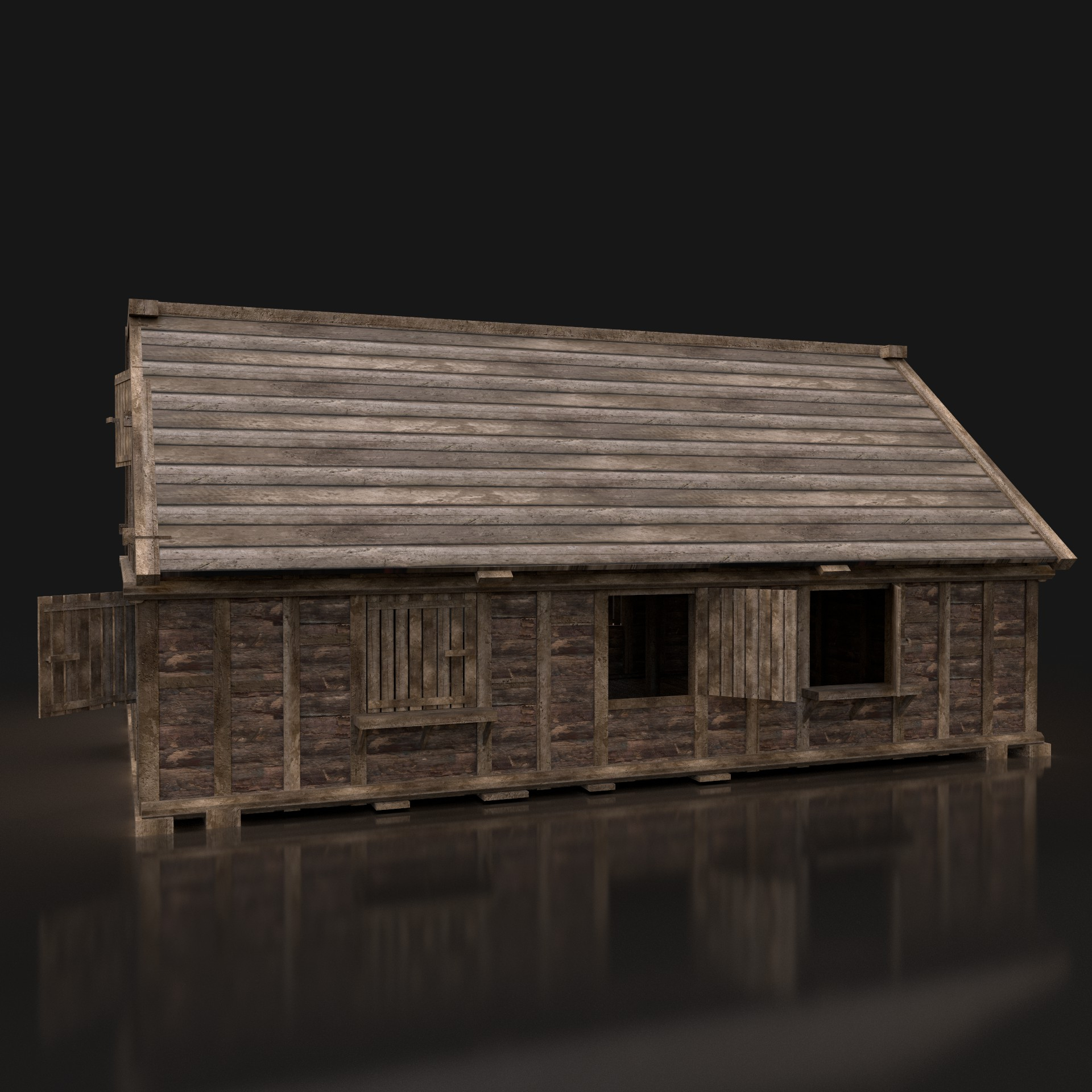 3D 30 enterable medieval houses - TurboSquid 1490132