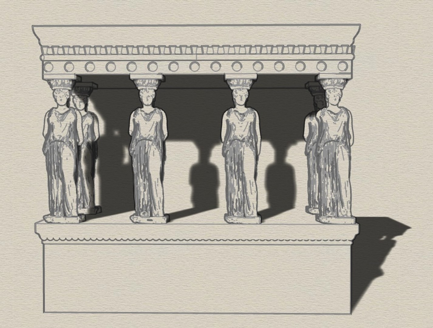 Archaeology Architectural 3D Model - TurboSquid 1450647