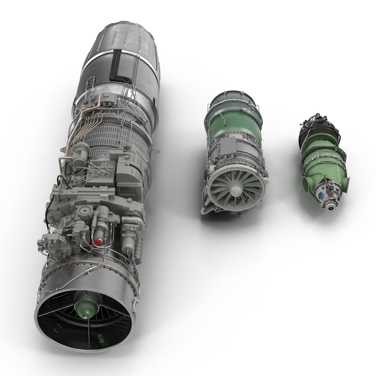 3d turbofan engines model