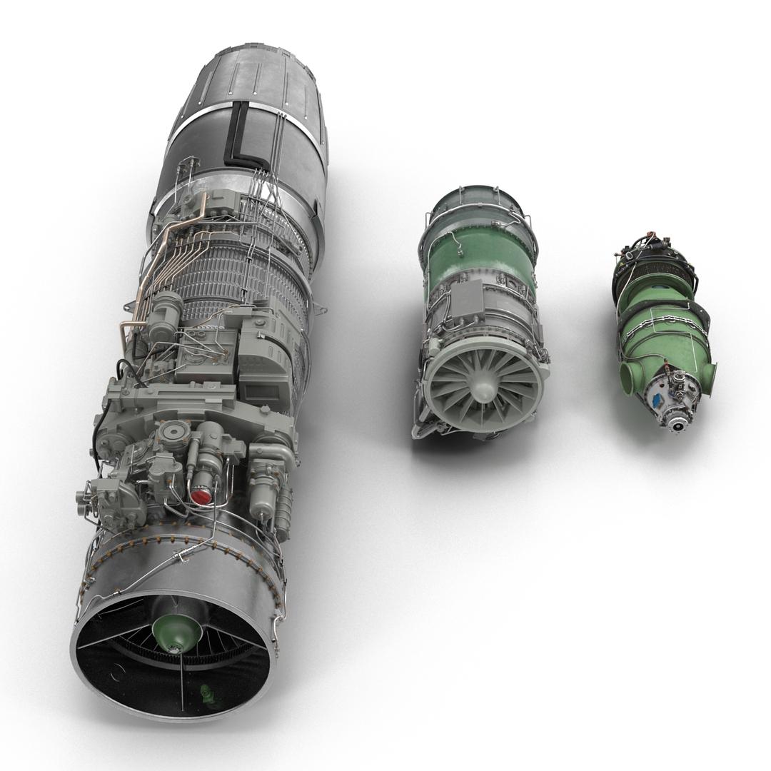 3d turbofan engines model