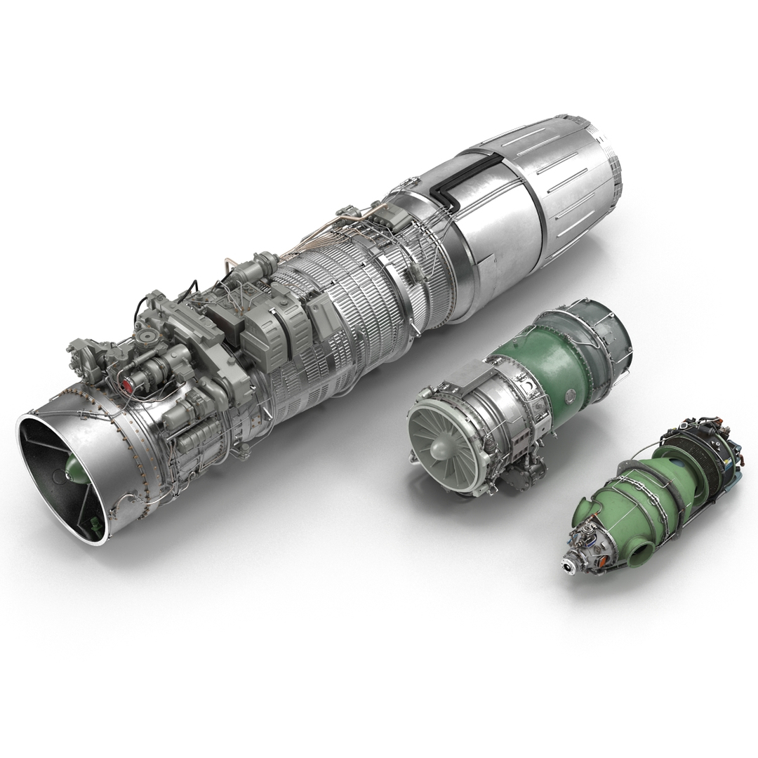 3d turbofan engines model