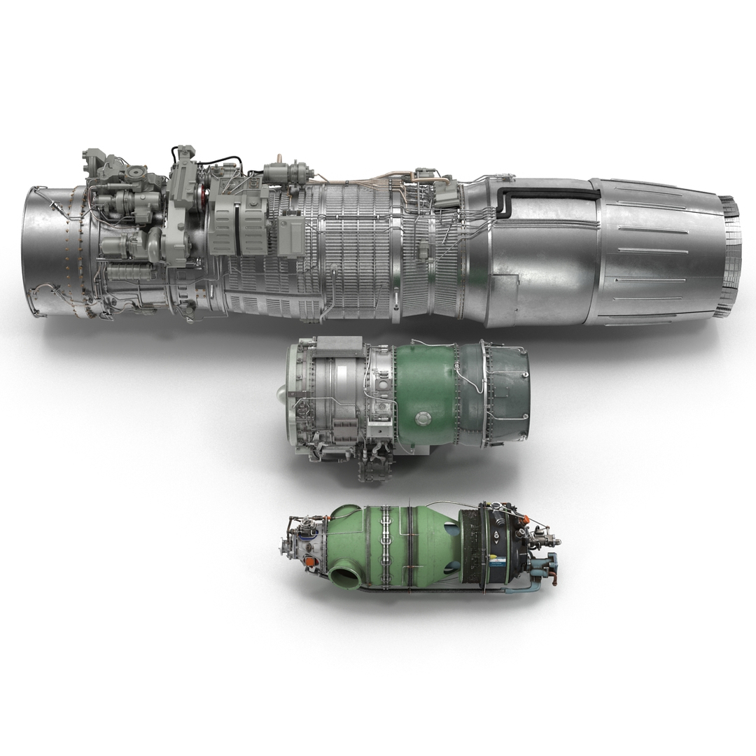 3d turbofan engines model