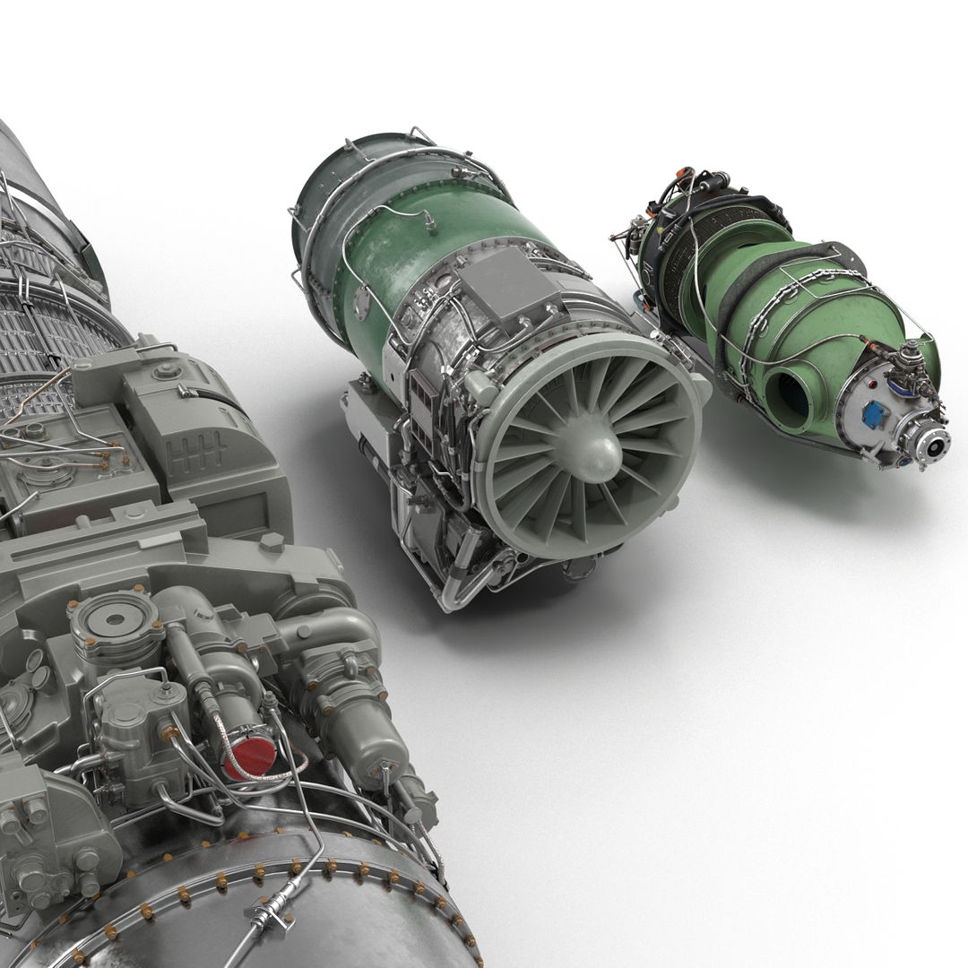 3d turbofan engines model