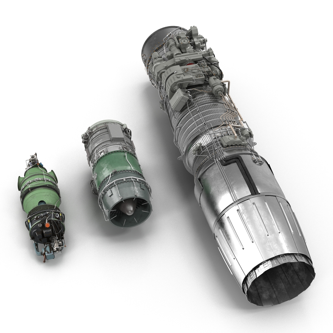 3d turbofan engines model