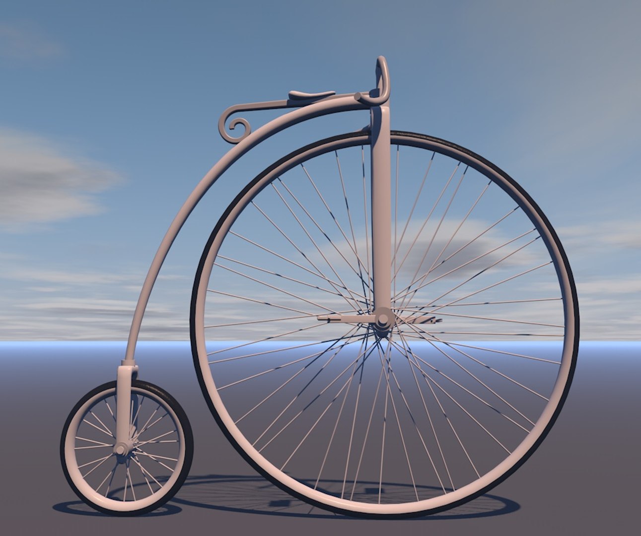 3d Penny Farthing