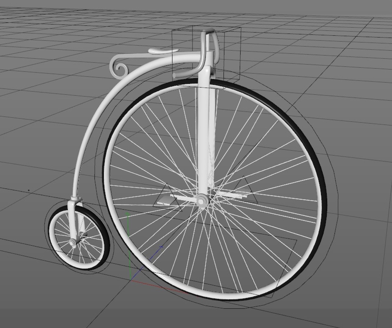 3d Penny Farthing