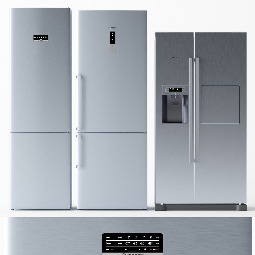 3D set refrigerators model - TurboSquid 1451207