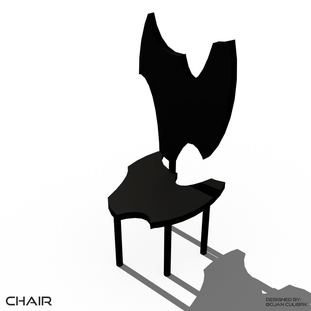 3d Model Bat Chair