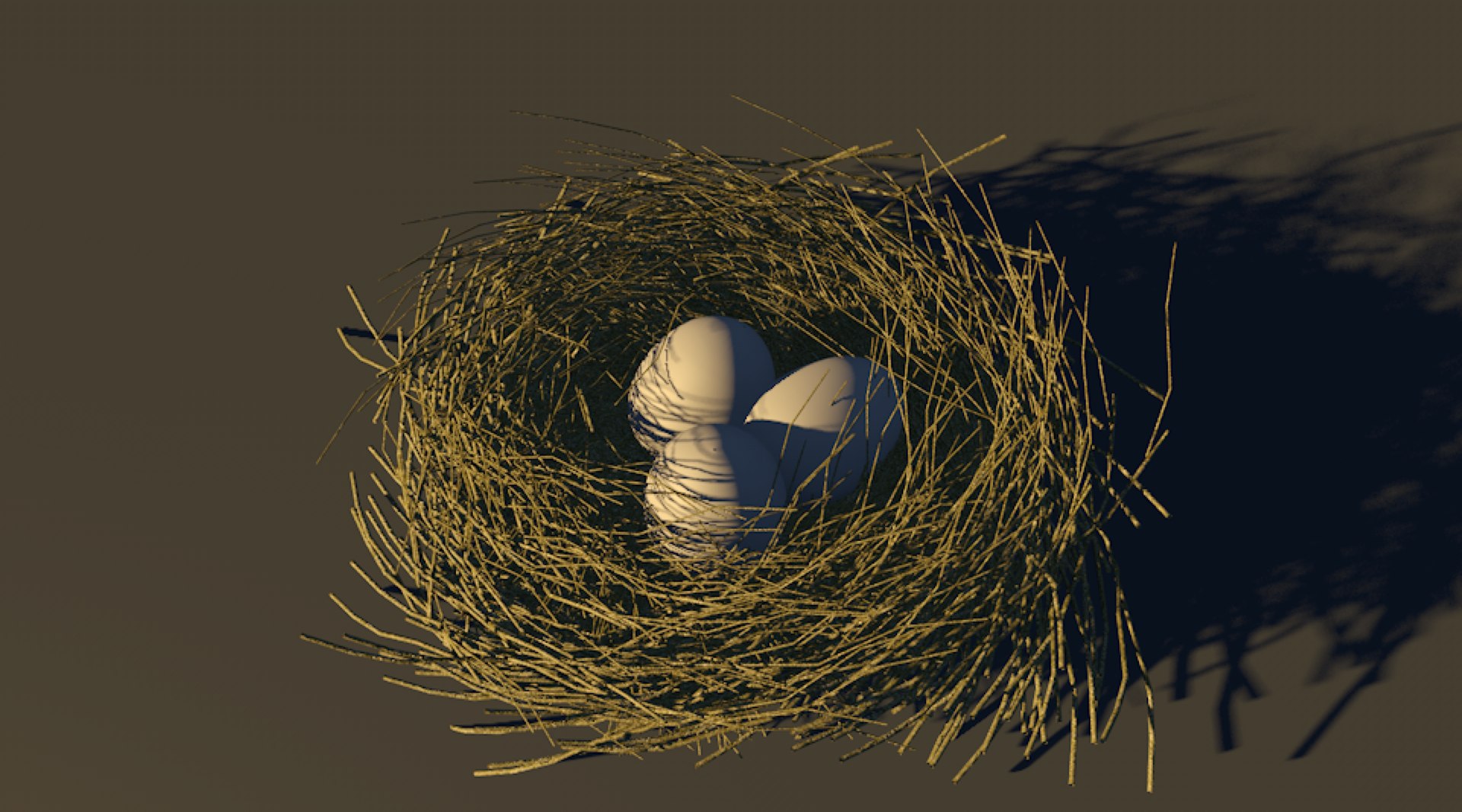 3D Bird Nest - TurboSquid 1365780