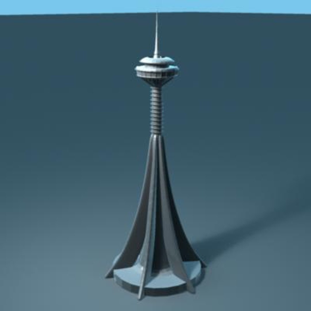 3d Space Needle Model