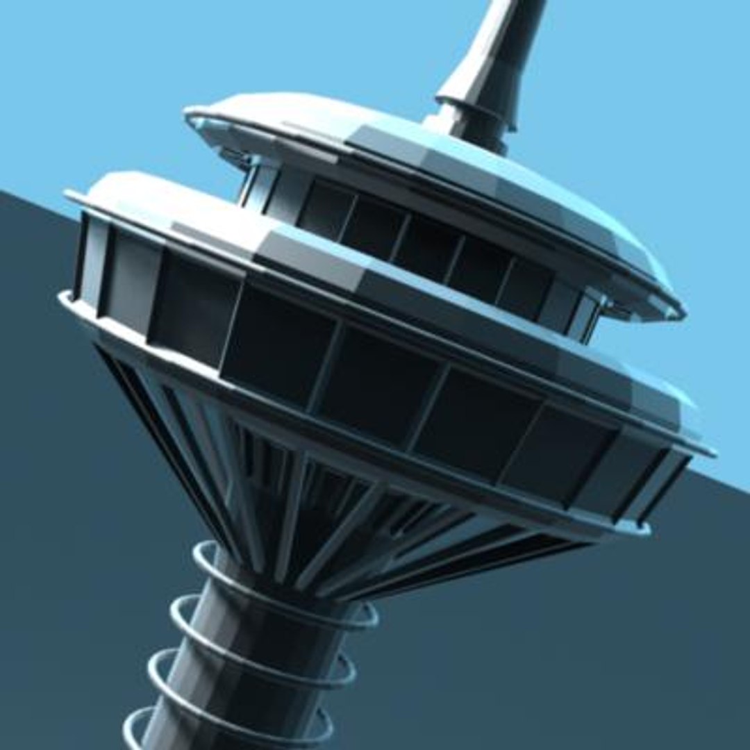 3d Space Needle Model