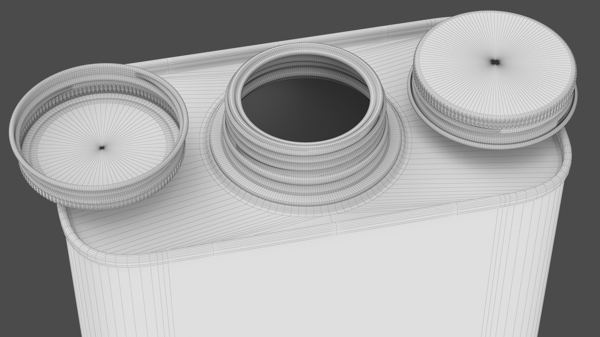 1 Litre Rectangular Tin 3D Model - TurboSquid 1501160