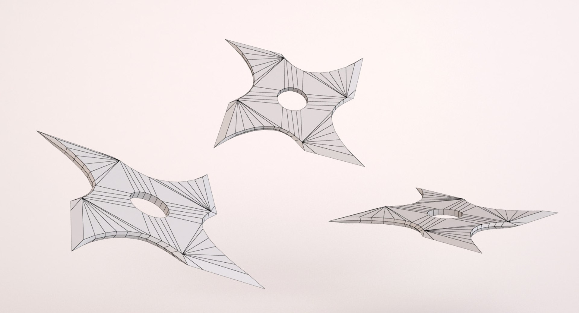 3D Model Wave Throwing Star - TurboSquid 1427721