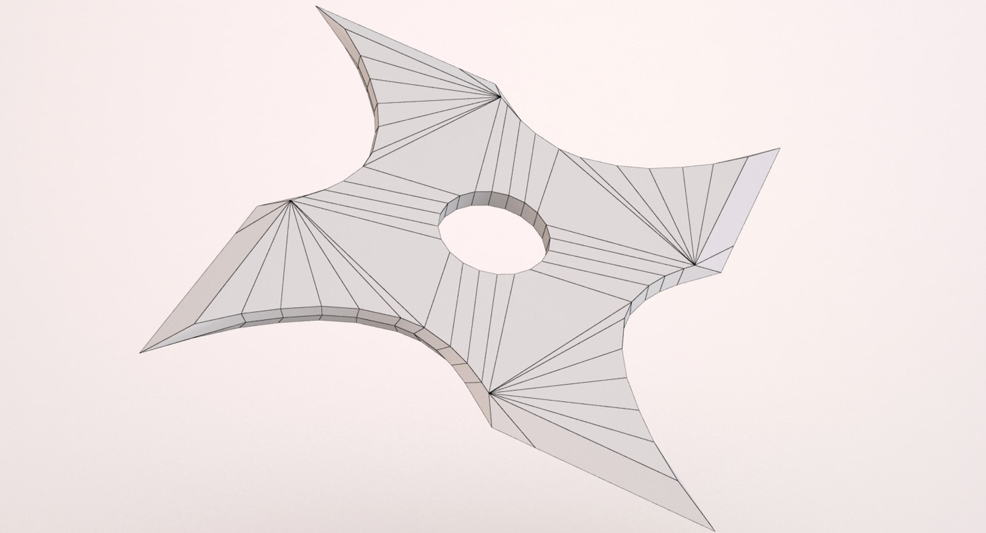 3D Model Wave Throwing Star - TurboSquid 1427721