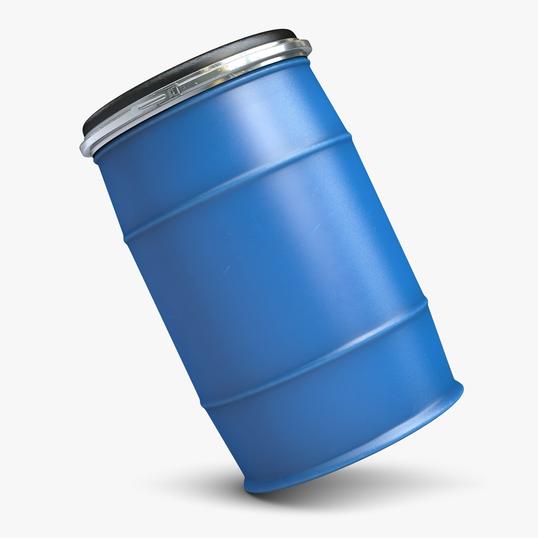 Plastic Barrel 5 3ds