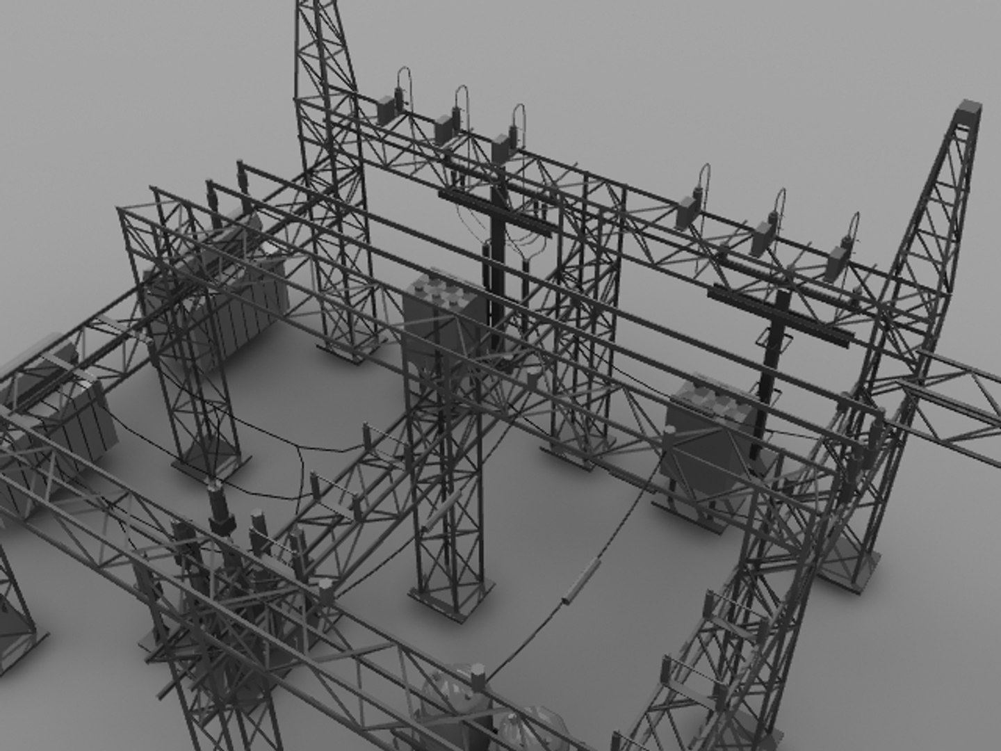 Substation 3d Model